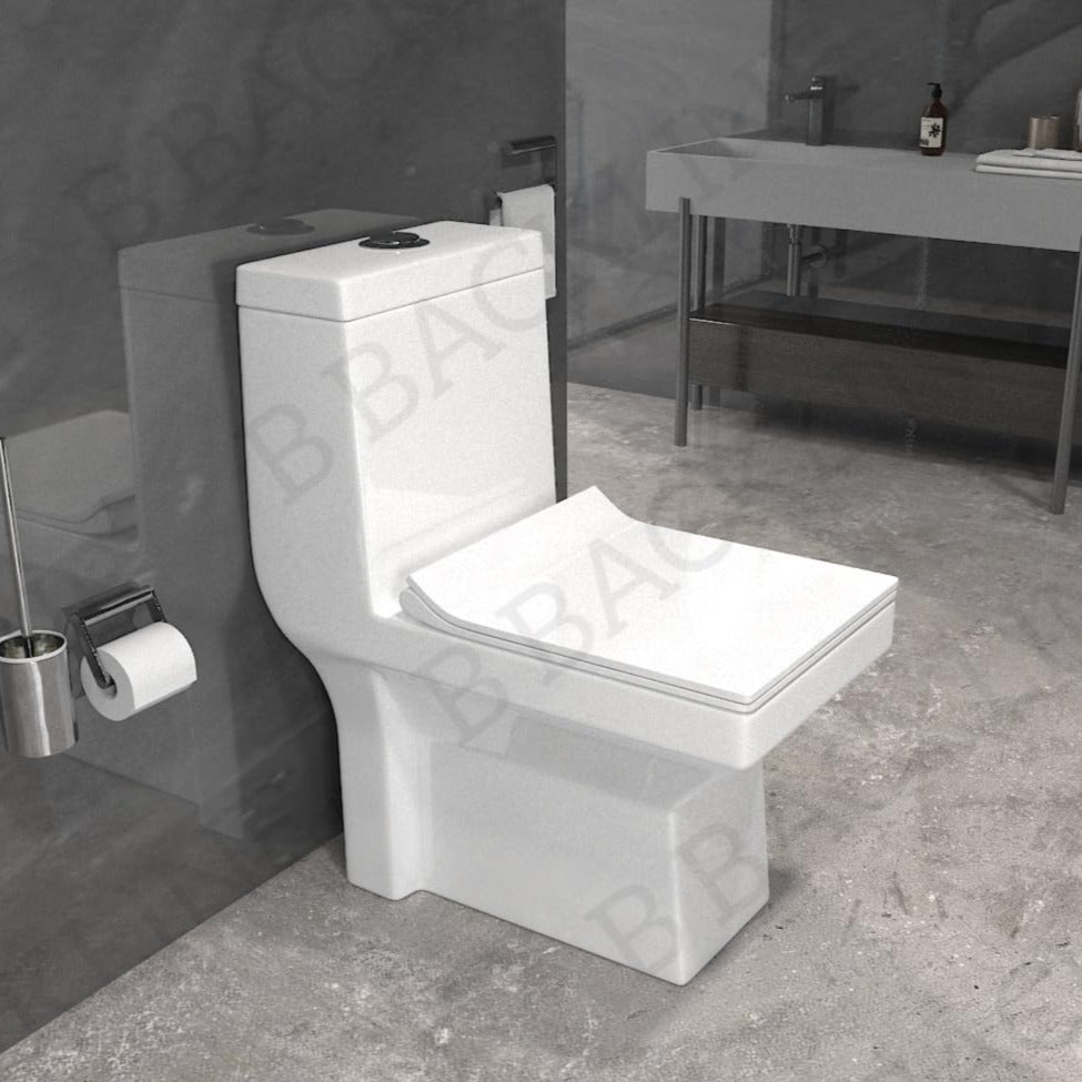B Backline Ceramic syphonic Western Commode One-Piece Toilet S-Trap Ou