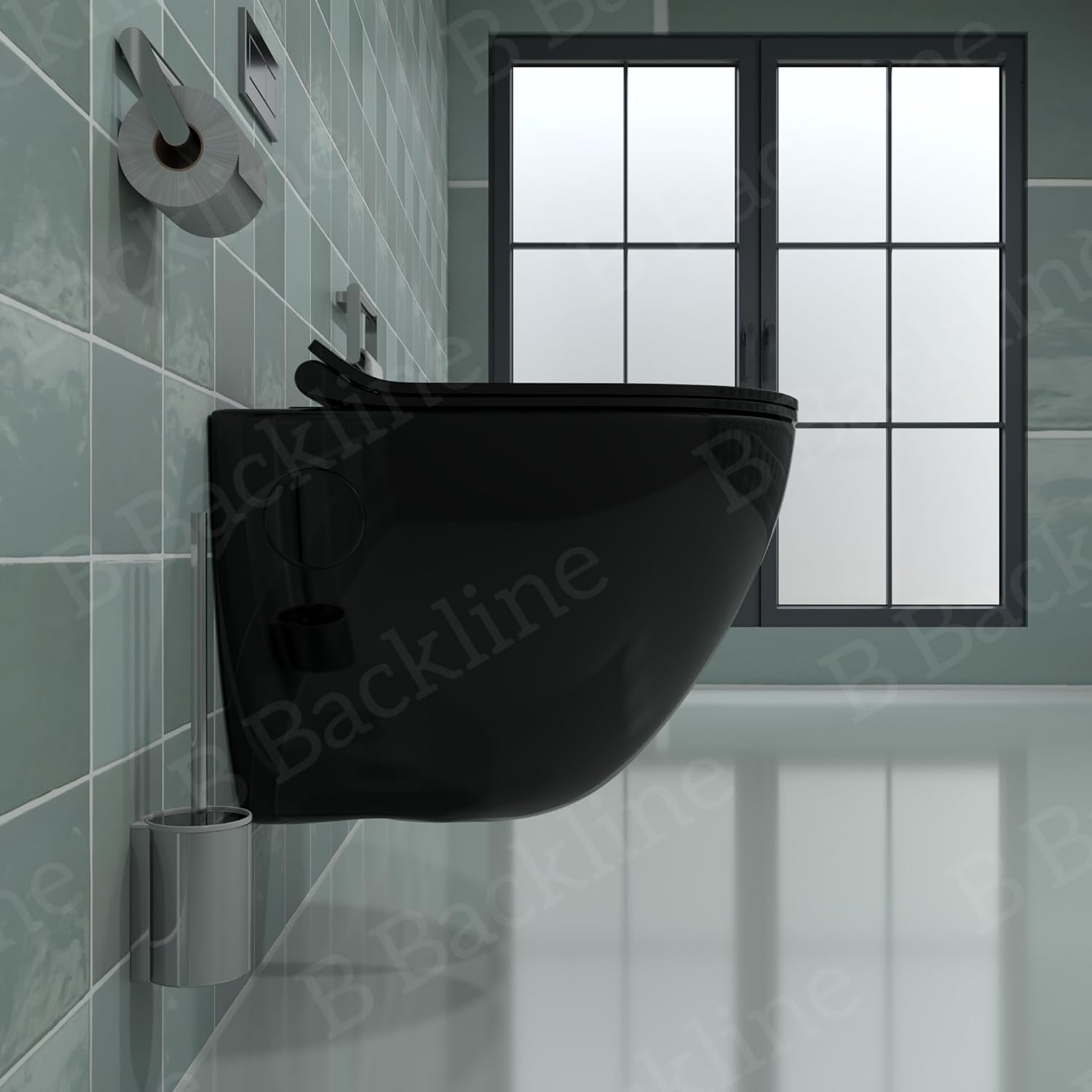 Ceramic Rimless Wall Hung Western Toilet/Water Closet/Wall Mount Commo