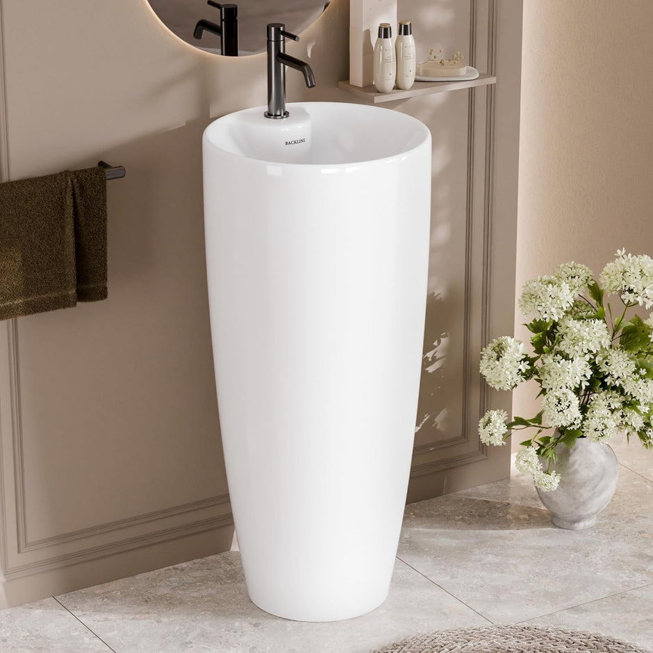 Ceramic Pedestal Wash Basins