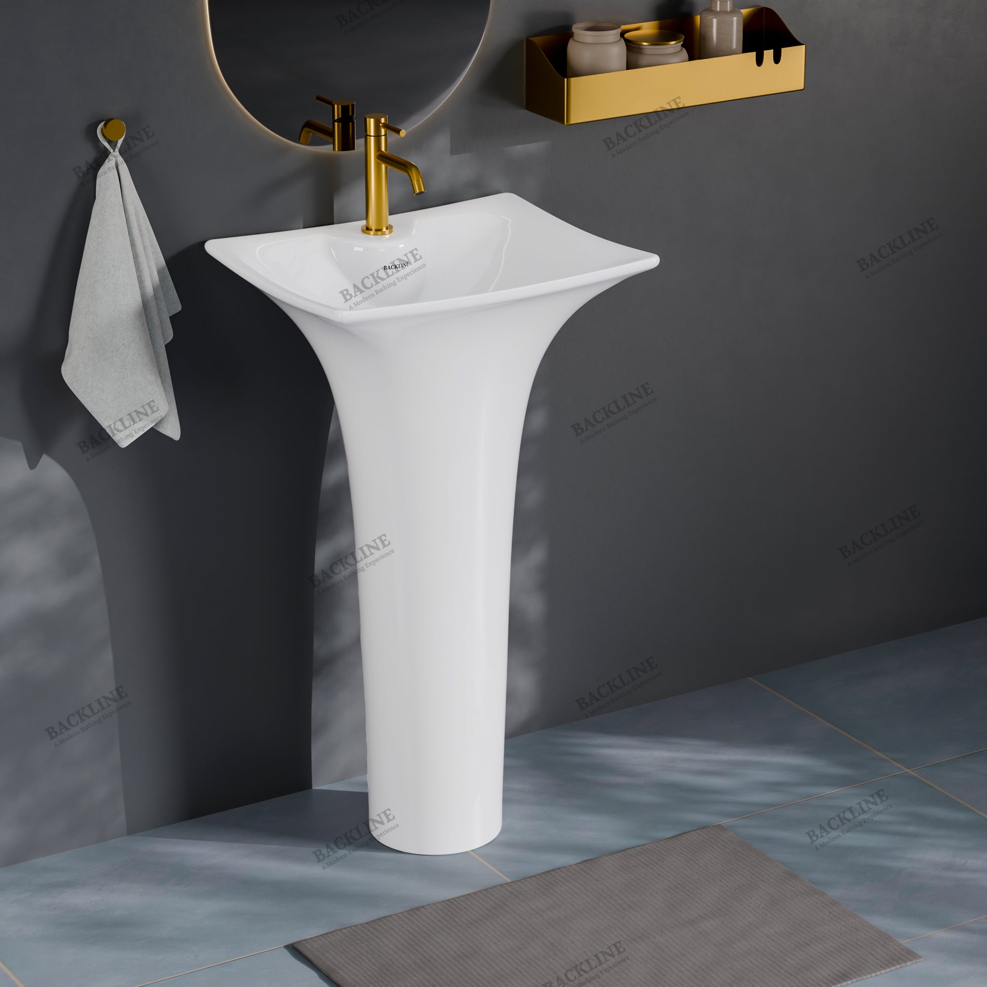 Ceramic Pedestal Wash Basins