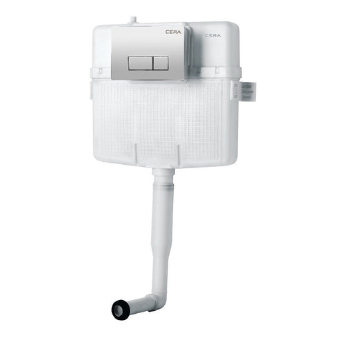 Cera Chevron Concealed Tank with Knob Dual Flush Tank