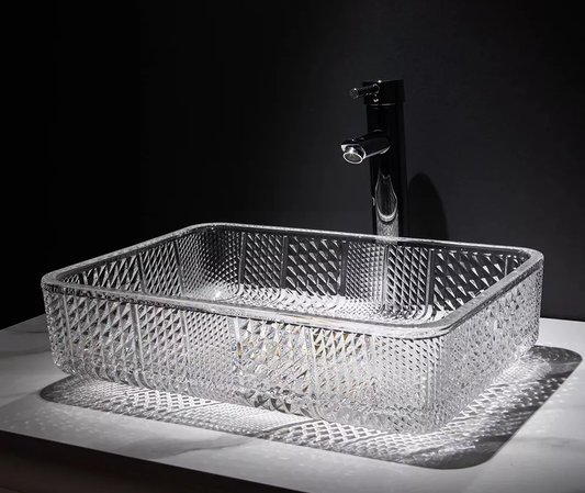 Glass wash basins