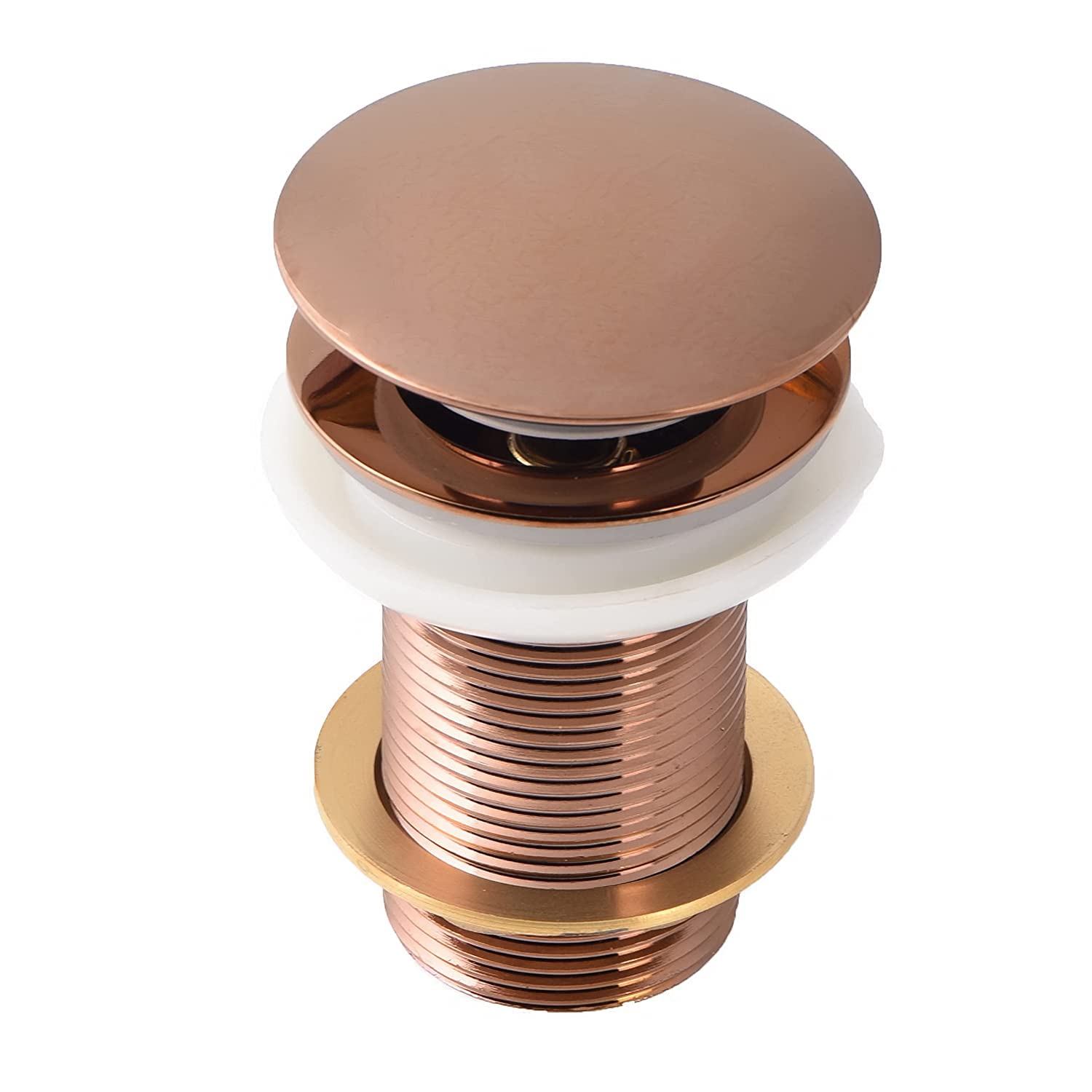 B Backline Brass Full Threaded Pop-Up Waste Coupling Rose gold Color 5